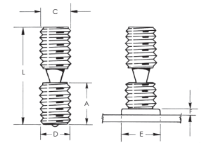 Threaded Knock Off Weld Studs - Complete Stud Welding