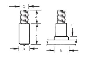 Threaded Shoulder Weld Studs - Complete Stud Welding