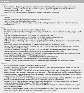 CDMI 2402 Technical Data Sheet - Complete Stud Welding